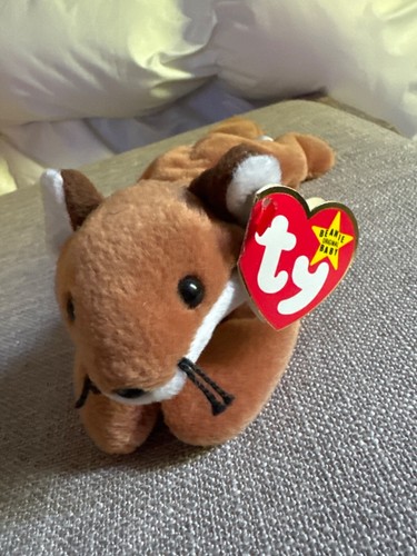 1996 Vintage TY “Sly the Fox” Beanie Baby Brown Belly Retired | eBay