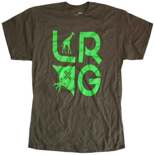 LRG Clothing Group Men's Graphic Print Short Sleeve Brown T-Shirt Size ...