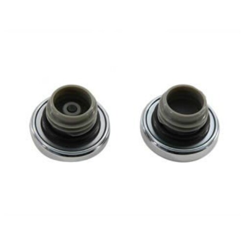 Chrome Ratcheting Style Gas Caps 38-0320 Pair 96-99 Harley FL Repl OE ...