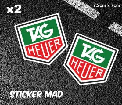 TAG HEUER Stickers High Quality 7cm F1 Classic McLAREN Williams Ferrari ...