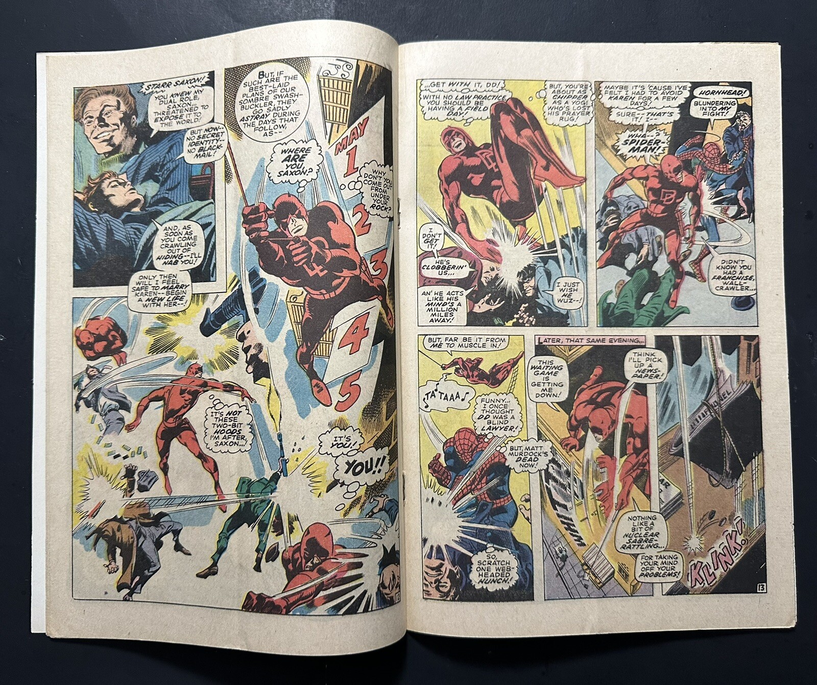 DAREDEVIL #54 Marvel Comics 1969 With Amazing Spider-Man appearance, VF ...