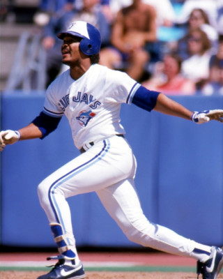 1989 GEORGE BELL Toronto Blue Jays BASEBALL ACTION Glossy Photo 8x10 ...