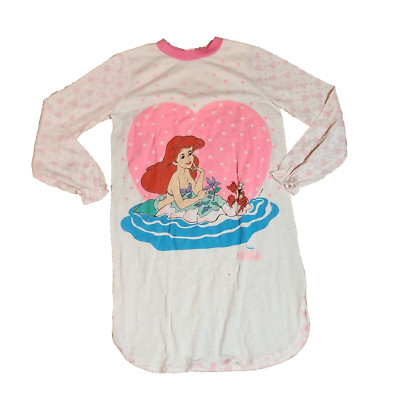 VINTAGE DISNEY THE LITTLE MERMAID ARIEL NIGHTGOWN KIDS SLEEP SHIRT GOWN ...