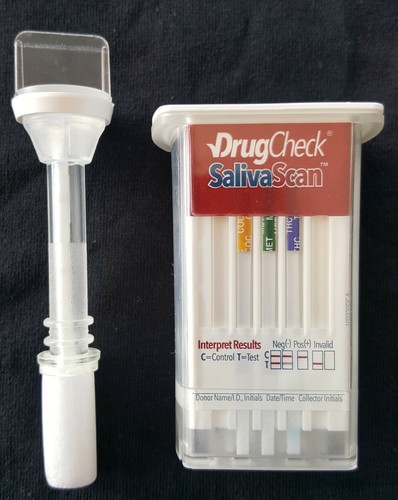 Saliva Scan 3 Panel Drug Test Oral Fluid Swab Police Roadside Fast ...