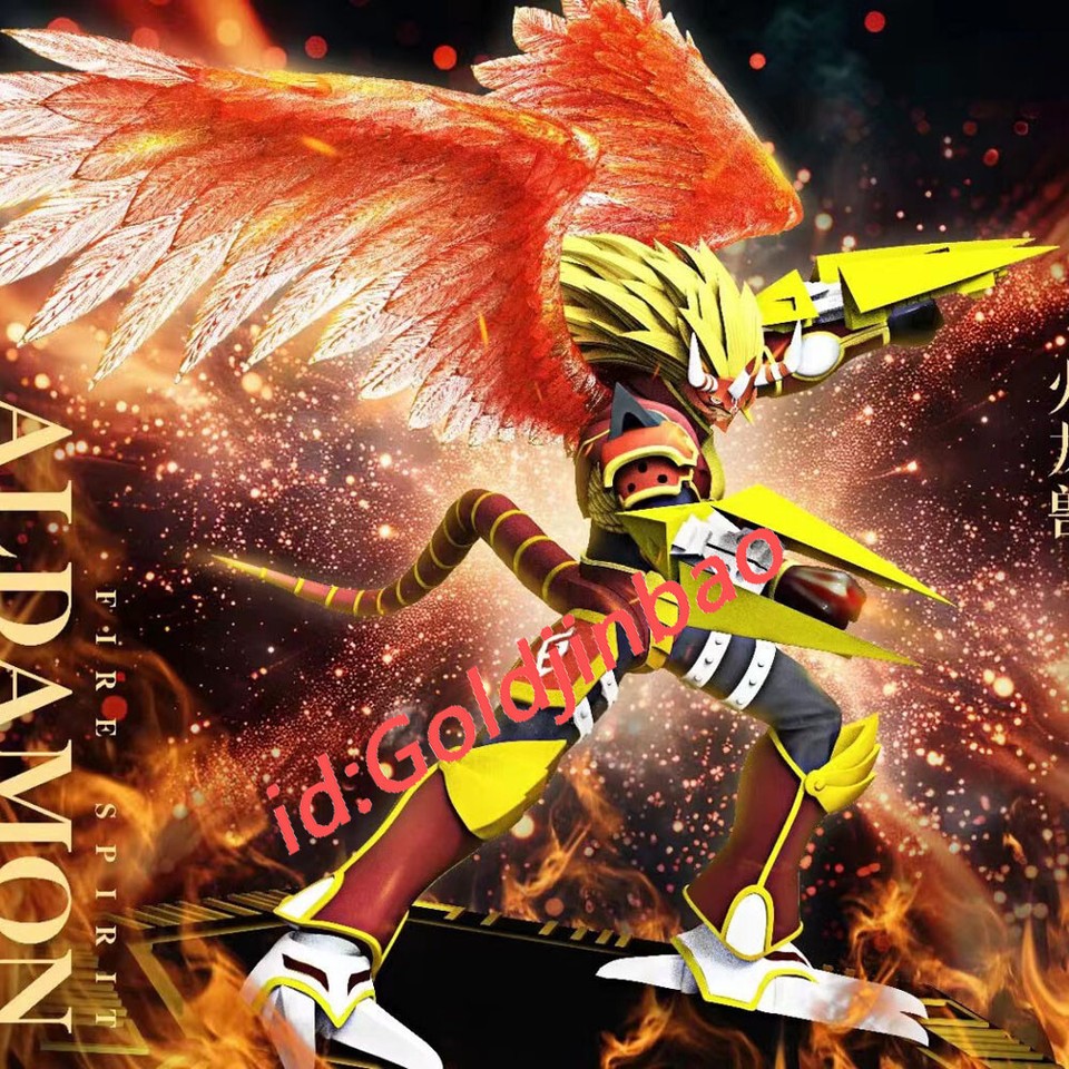 FYY Studio Digimon Aldamon Resin Statue Collection Beowolfmon In Stock ...