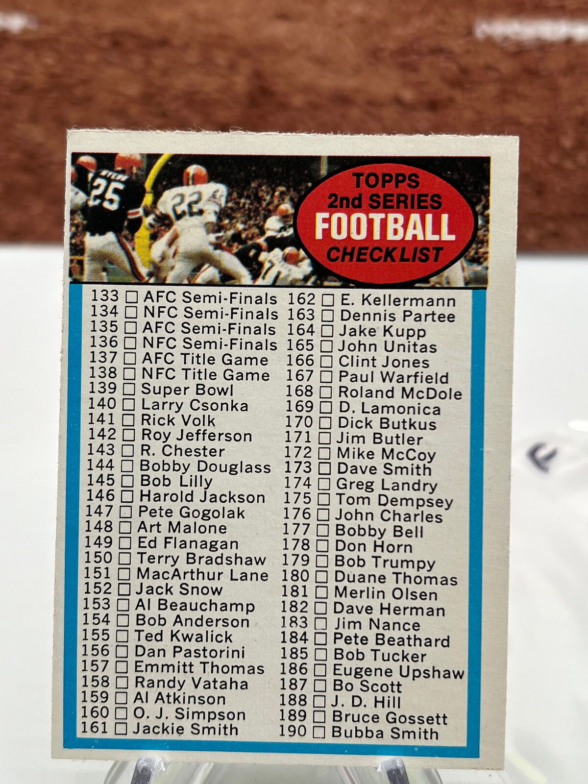 1972 TOPPS Football #79 2ND SERIES CHECKLIST (F) | eBay