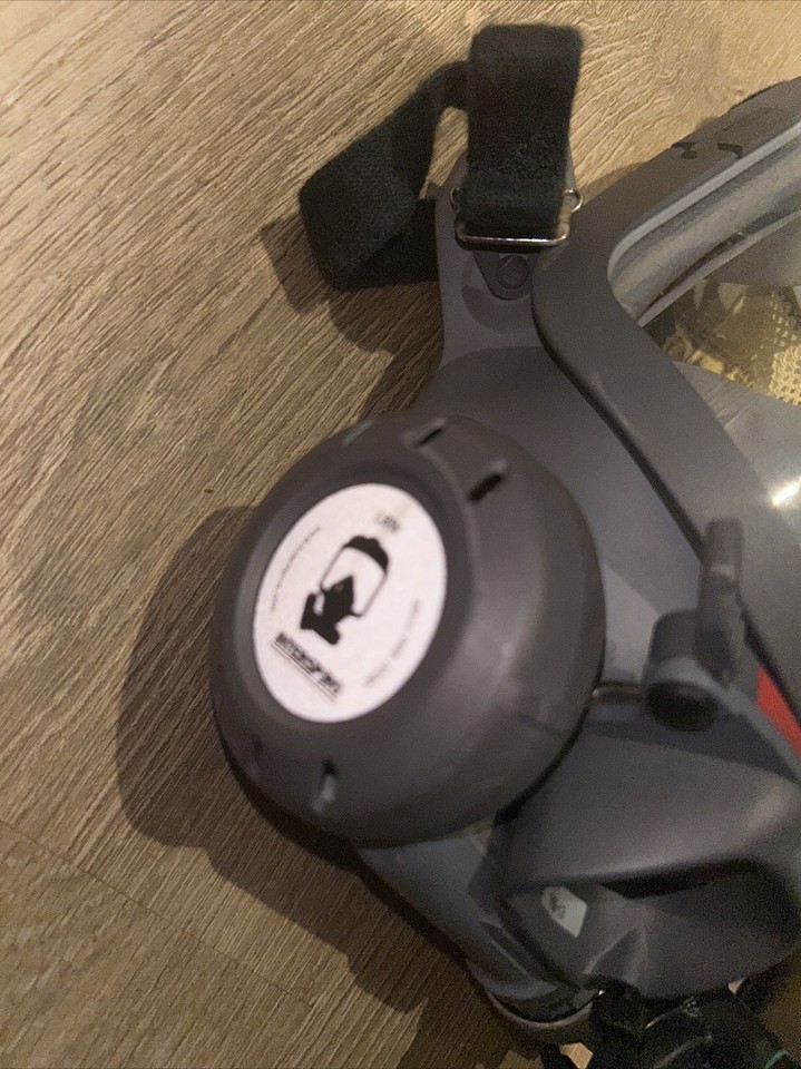 Interspiro F PC Spiromatic Firefighter Fire Face Mask + CBRN Breathing ...