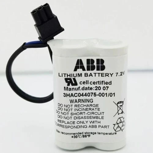 1PC 3HAC044075-001/01 7.2V SMB Battery For ABB Robot CPU ABBTA521 ...