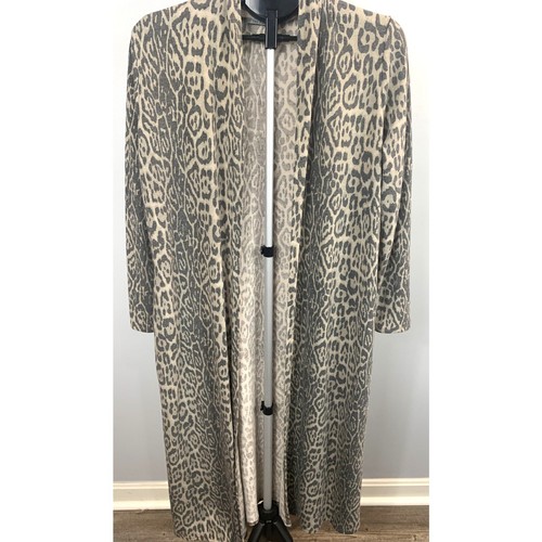 Ces Femme Leopard Print Cardigan - Women's XL - Long | eBay