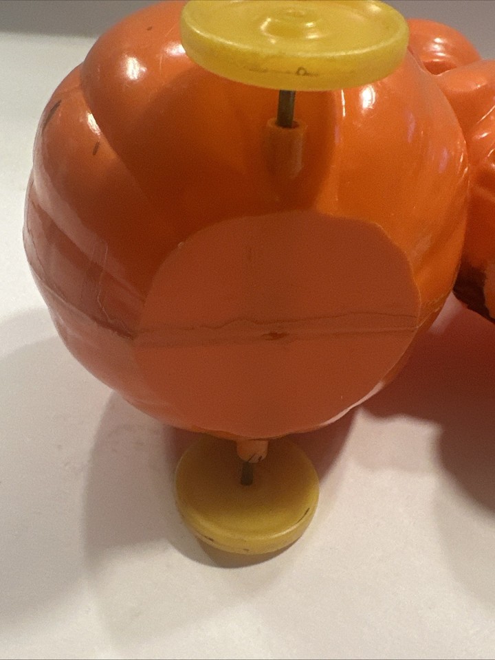 Vintage 1950S ROSBRO HALLOWEEN hard plastic TOY CANDY CONTAINER CAT ...