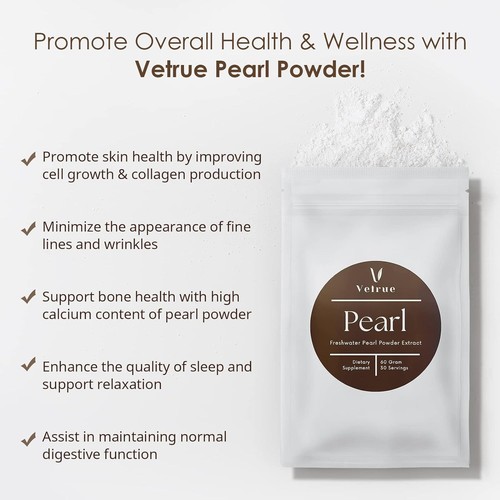 Pure Pearl Powder | 60 Grams |100% Natural Ingredients from Fresh Water ...