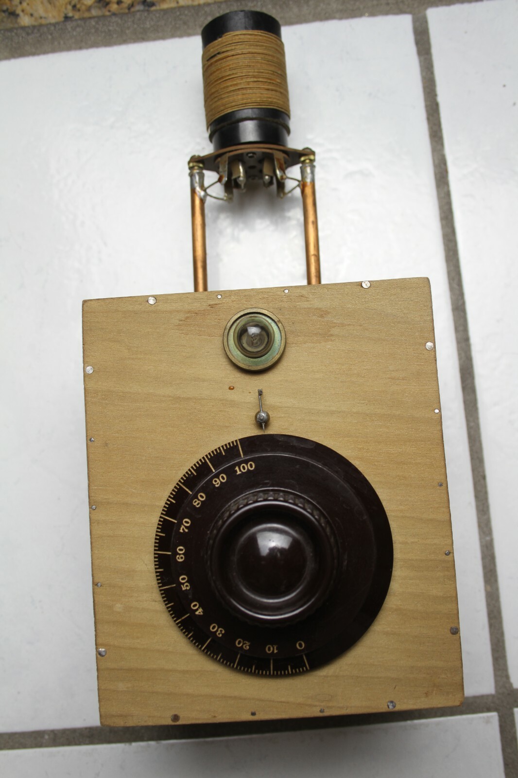 Homemade Absortion Wavemeter w/ Bakelite Dial and wooden box | eBay