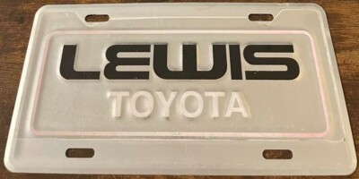 Lewis Toyota Dealership Booster License Plate Topeka Kansas Dealer | eBay