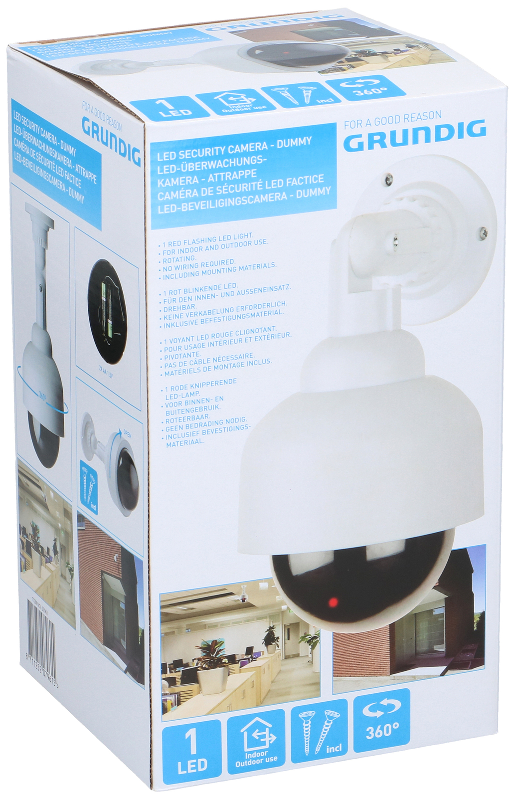 360° Fake Dummy Security Camera CCTV With Flashing LED Light Dome ...