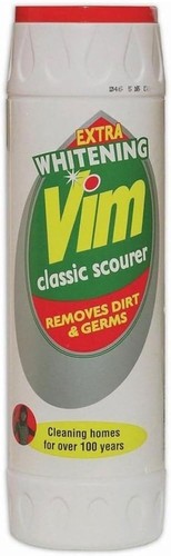 Vim Scourer Traditional Scouring Powder Cleaner Kitchens Bathroom Stain ...