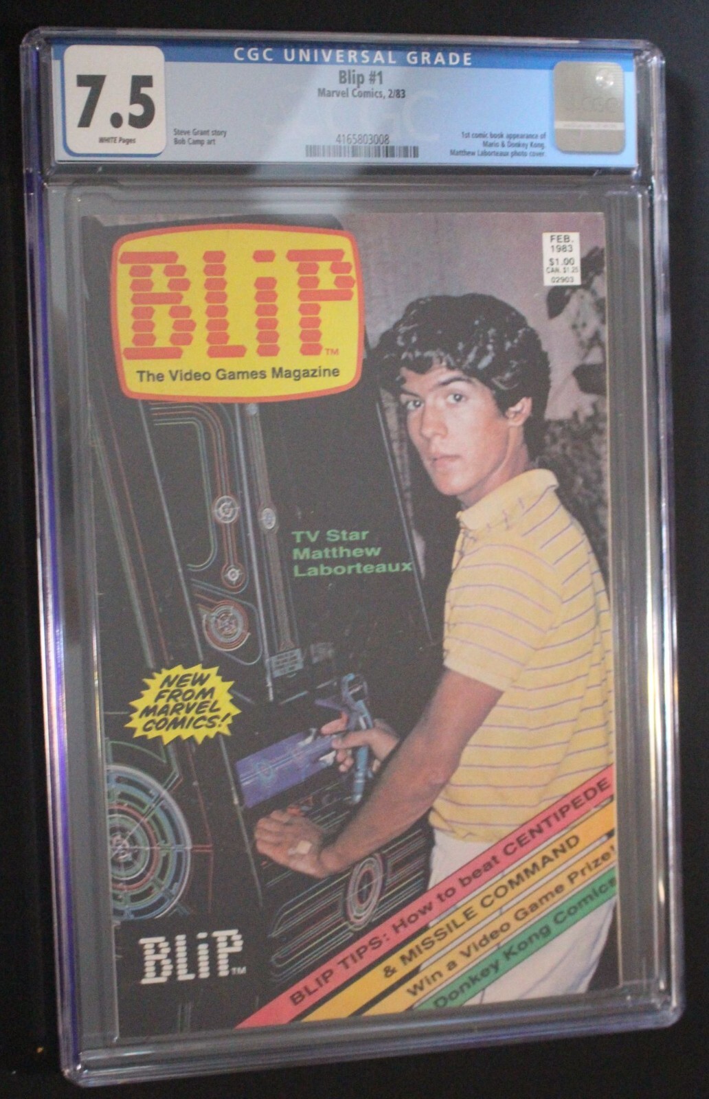 BLIP #1 Marvel 1st MARIO BROS & DONKEY KONG in Comics 1983 Dig Dug CGC ...