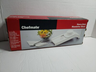Chefmate Heavy-Duty Mandoline Slicer- Makes Decorative Cuts. Missing ...