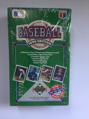 NEW Sealed 1990 Upper Deck MLB Baseball Wax Box | eBay
