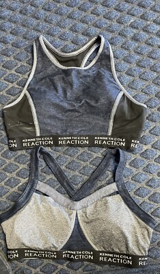 Denim Kenneth Cole ReAction Sports Bras Both Size Large 2 For 1 | eBay