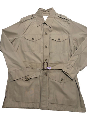 Vintage FILSON Classic Safari Bush Jacket 53 Size 44 Tan WITH BELT | eBay