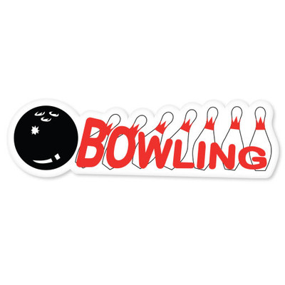 BOWLING car bumper sticker decal 7" x 3" | eBay