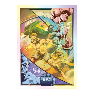 2024 UFC Topps NOW SP UFC 310 PANTOJA V ASAKURA POSTER CARD SP IN HAND ...