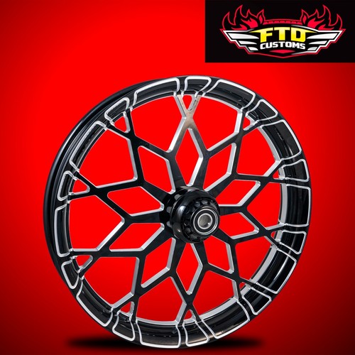 Harley Davidson Sport Glide 21" Inch Black Contrast Front Wheel ...