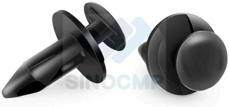 100X 8MM Bumper Clips Car Auto Hole Plastic Rivets Fastener Fender Push ...