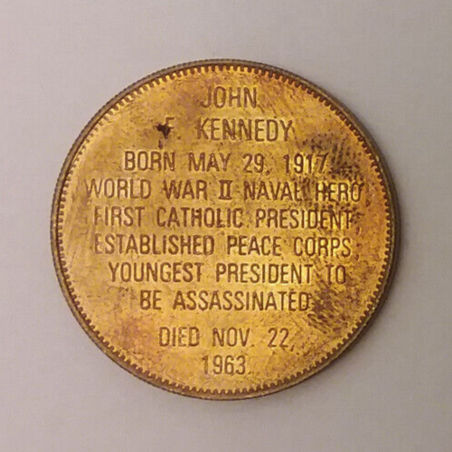 John F. Kennedy 35th President Coin Medal Token 26mm | eBay