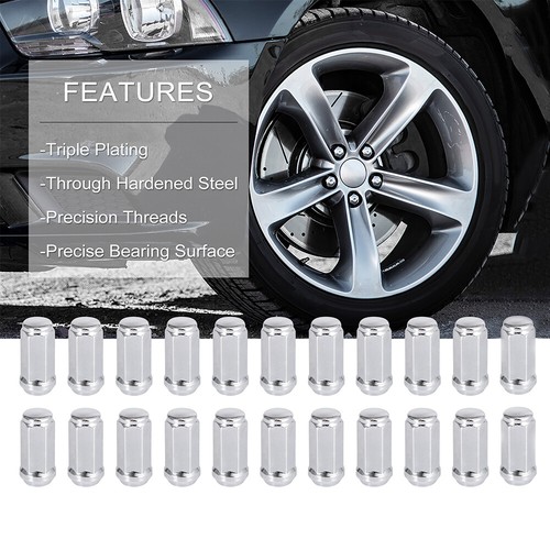 24PCS M12X1.25mm Steel Wheel Lug Nuts For Nissan Navara NP300 Patrol ...