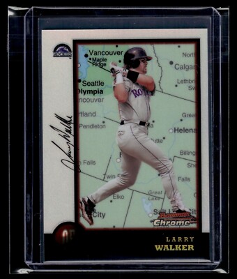 1998 Bowman Chrome International Refractor #23 Larry Walker Rockies Cardinal HOF | eBay