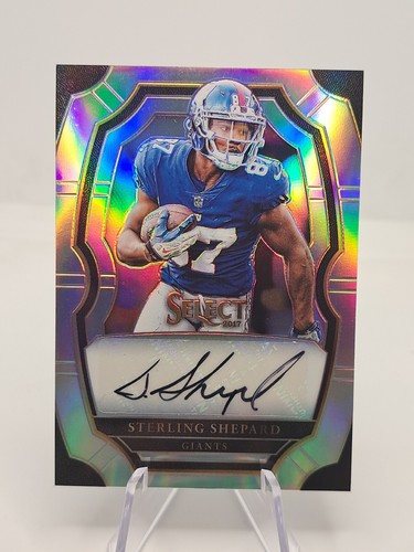 2017 Panini Select Sterling Shepard /199 Signatures Prizm New York ...