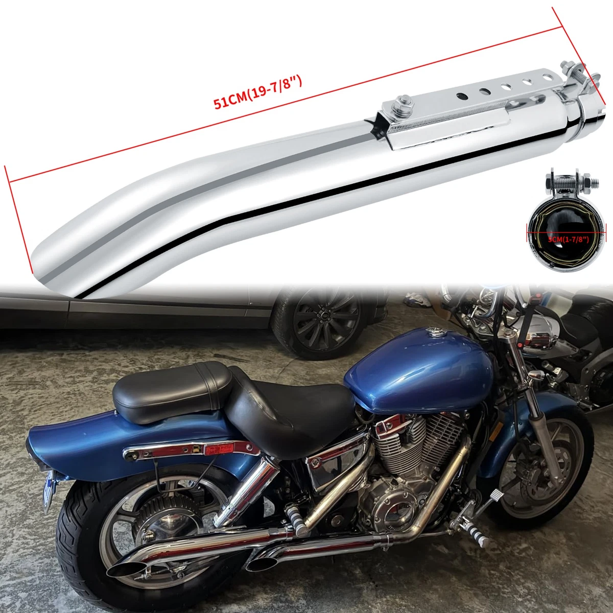 Honda Shadow Sabre 1100 Cobra Pipes Custom Exhaust Pipes Honda Shadow