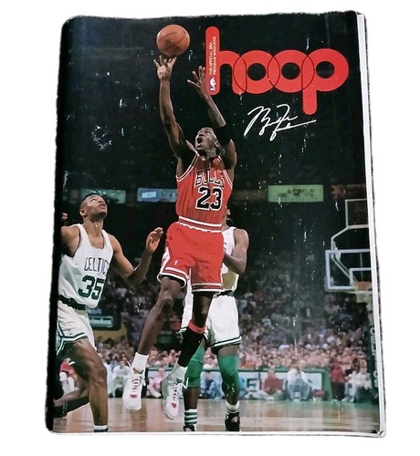 Vintage 90s Michael Jordan Hoop Magazine 1992 NBA Chicago Bulls Boston ...