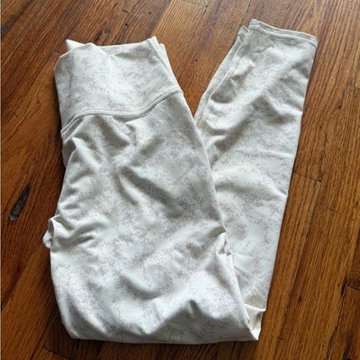 Fabletics White Patterned Leggings | eBay