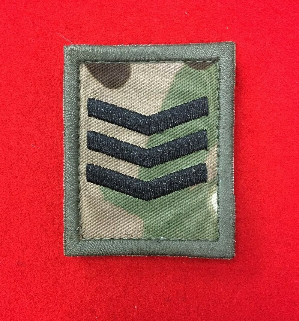 Black MTP UBACS Combat Rank Patch Multicam UBAC`S Rank Badge Sergeant ...