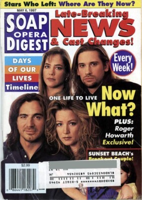 SOAP OPERA DIGEST May 6, 1997 Kassie DePaiva Roger Howarth Susan ...