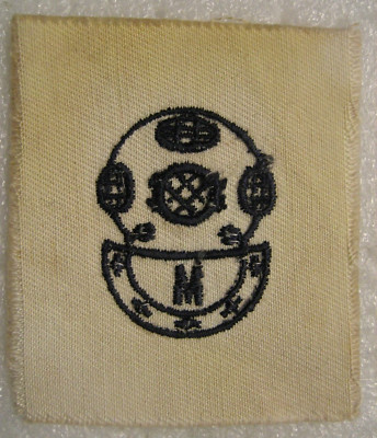 /US NAVY DIVER RATE Patch M - MASTER,white ,ww2 era | eBay