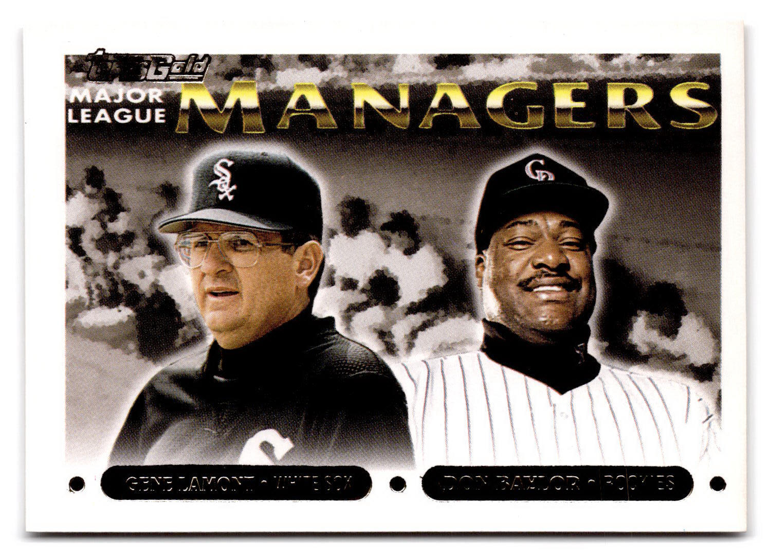 1993 Topps - Major League Managers Gold #504 Don Baylor, Gene Lamont ...