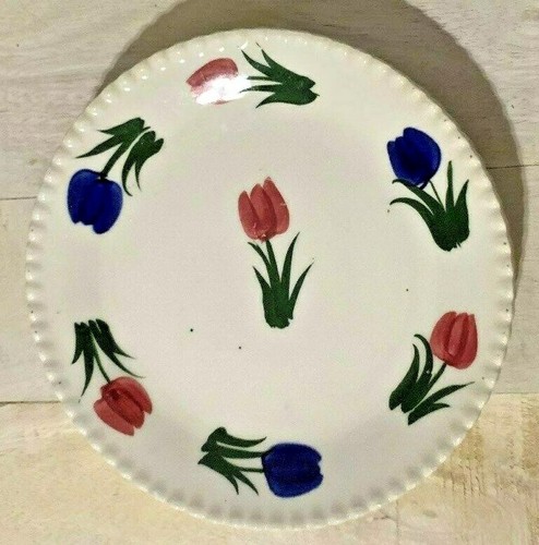 Vintage Unique Blue Ridge Hand Painted Underglaze Saucer Southern ...