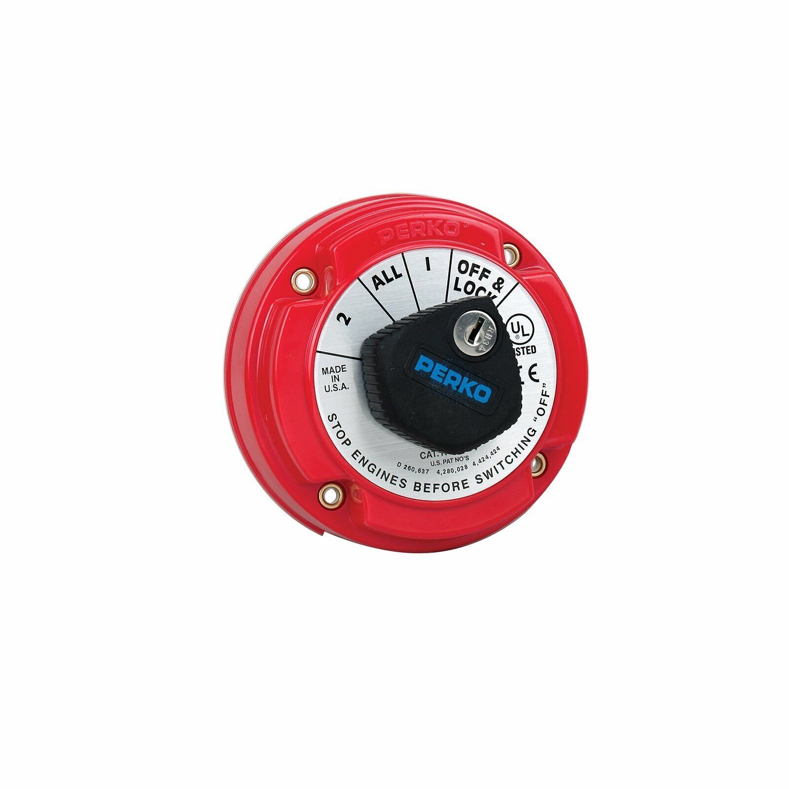 Perko 8504DP Medium Duty Battery Selector Switch with Alternator Field ...