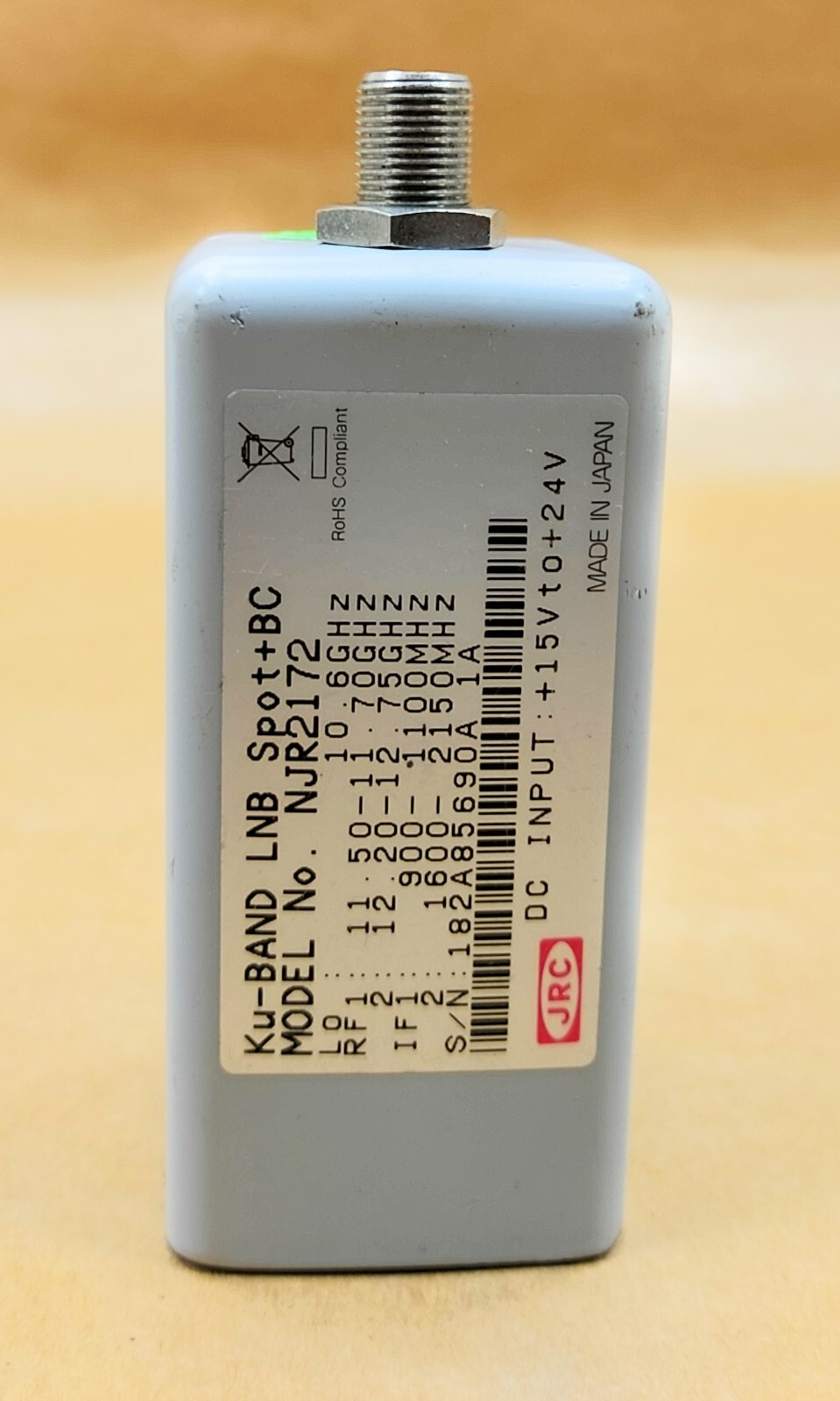 JRC Ku-band LNB Down Converter NJR2172 DC Input 15 to 24 V Japan ...