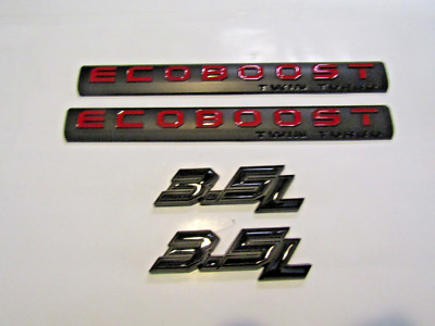 3.5" 3.5 ECOBOOST TWIN TURBO 15" EMBLEMS SET FITS FORD FLEX F150 ...