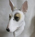 English Bull Terrier Mask Dog Latex Overhead Animal Fancy Dress Canine ...
