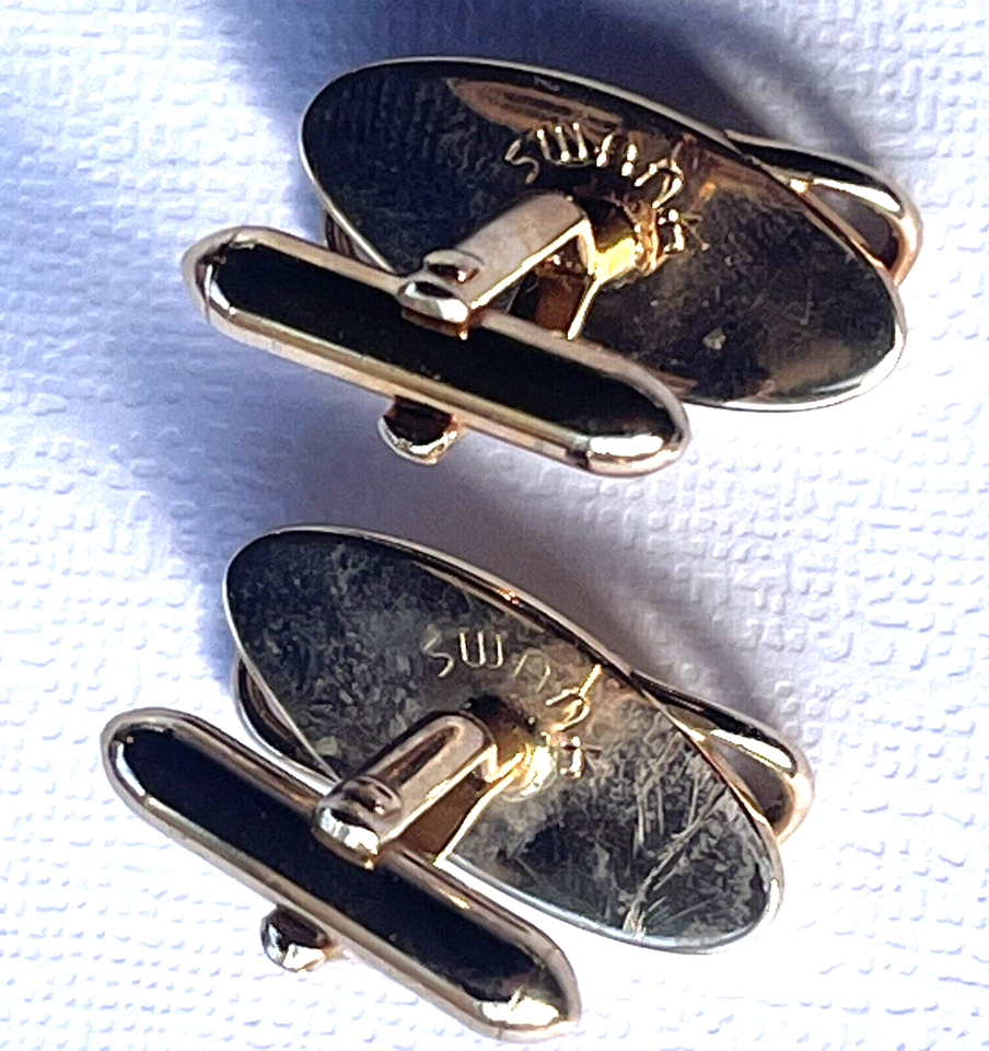 1970's Men prefer SWANK Cufflinks Gold Tone | eBay