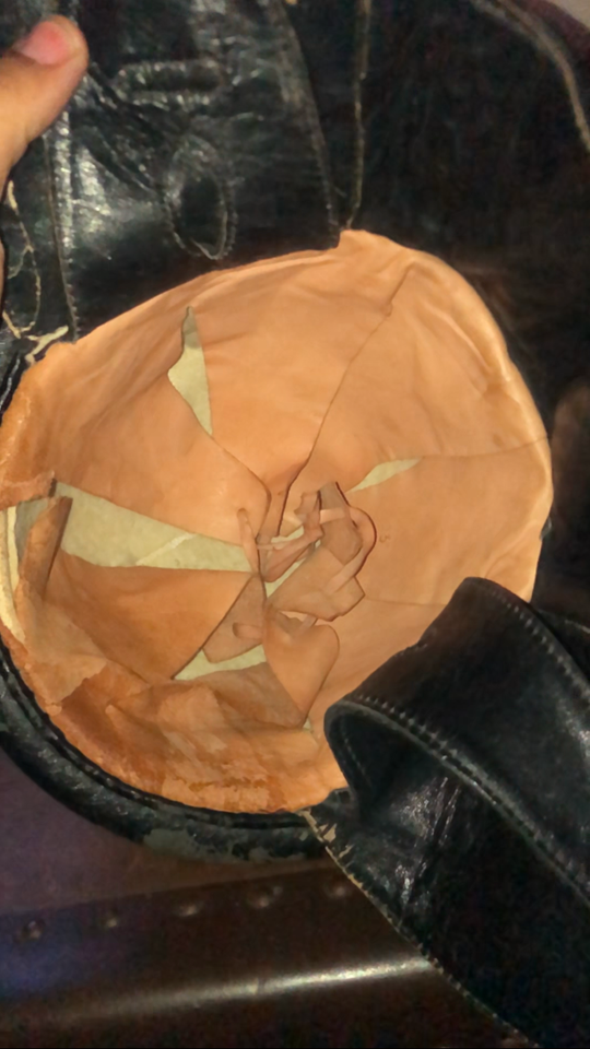 Rare original WW2 Italian M35 tanker helmet with goggles(fulldesc for ...