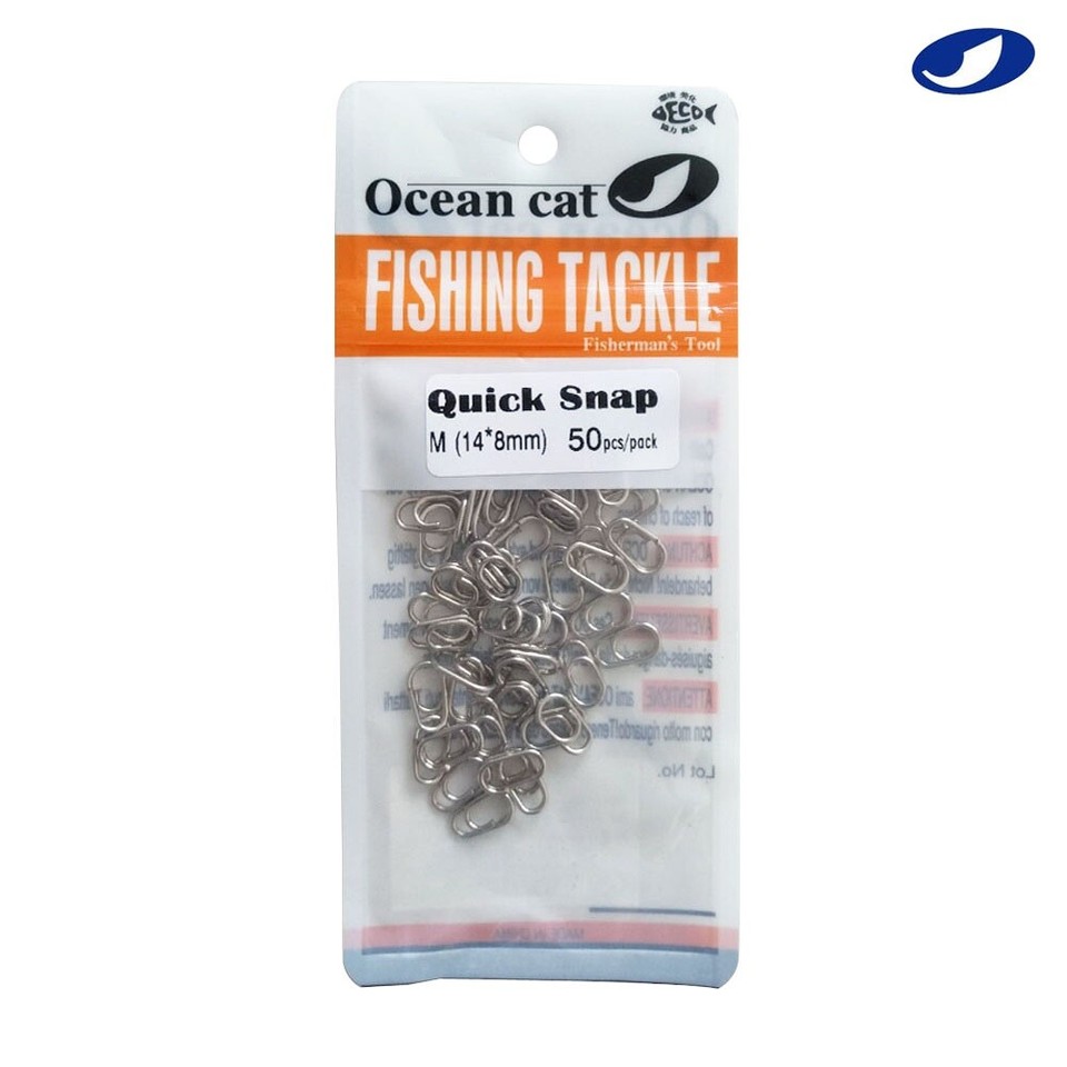 Stainless Steel Fast Snaps Quick Link Snap Power Clips Fishing Swivel ...