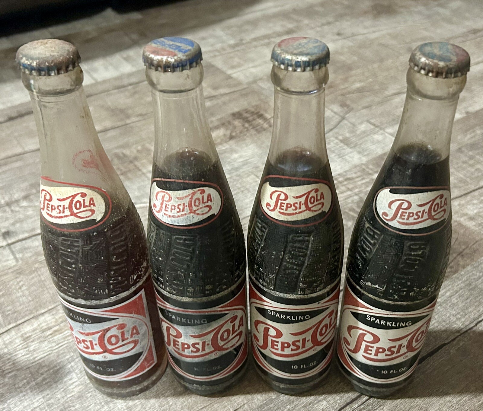 Vintage Believed To Be 1950’s Unopened Pepsi Lot Of 8 - 10 Oz Bottles ...