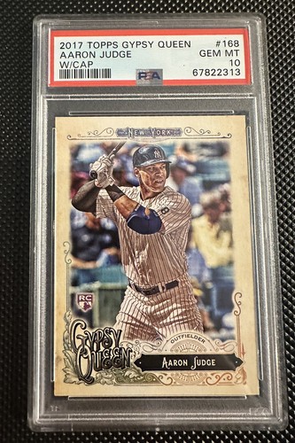 Aaron Judge Rookie Card w/ Cap RC PSA 10 GEM MINT HR KING ROOKIE ...