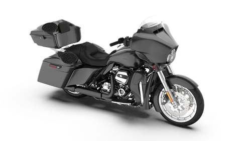 Dual 8'' Speaker Lids BLACK PEARL For Harley Razor, Chopped & King Tour ...